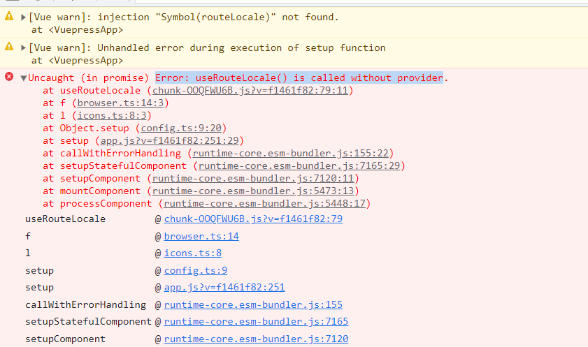 [Bug]Error: useRouteLocale() is called without provider · Issue #2139 · vuepress-theme-hope ...