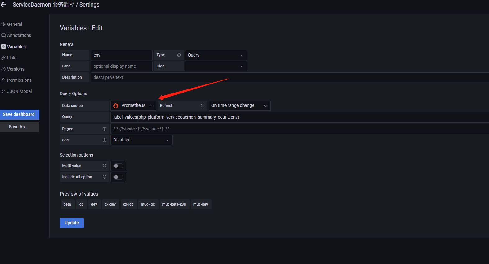 Unable to switch grafana data source with one click · Issue #49307 ...