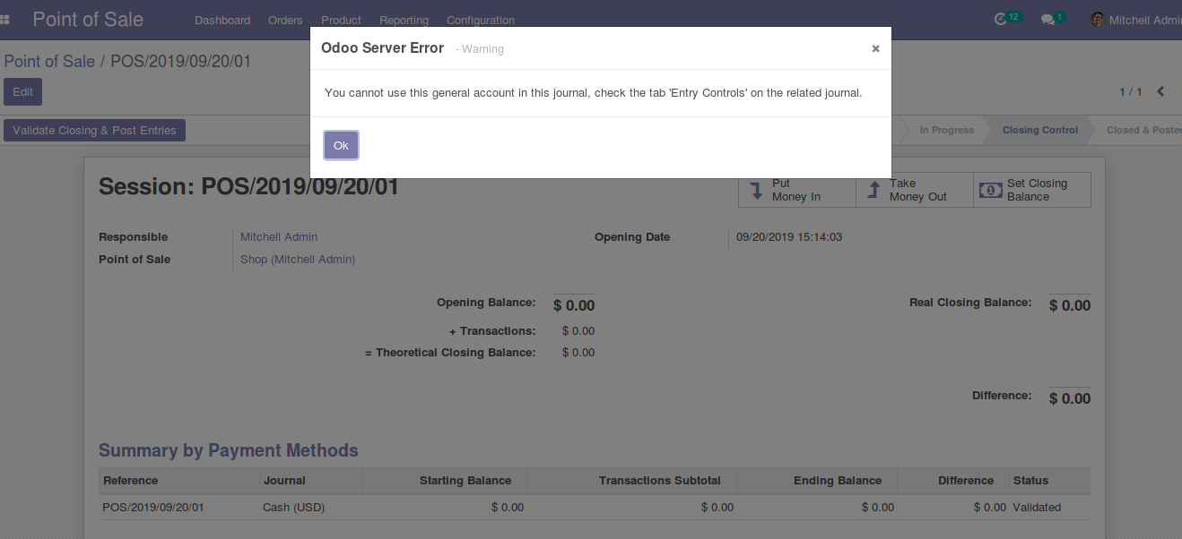 Cannot validate closing & post entries (POS) · Issue #14427 · odoo/odoo · GitHub