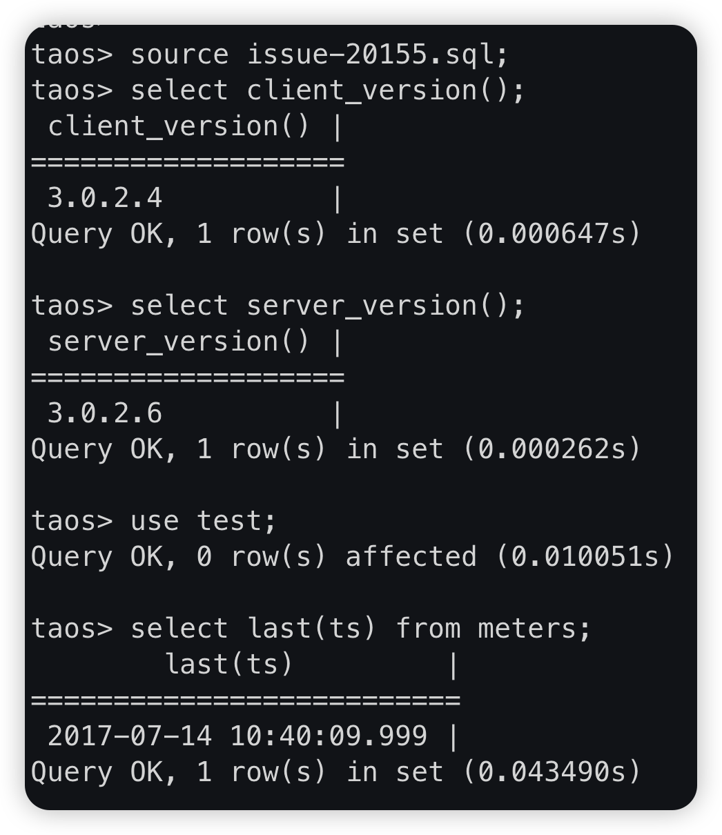 Task context not exist when using last function · Issue #20155 · taosdata/TDengine · GitHub