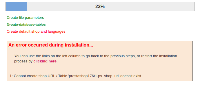 Error when installing without debug mode disabled · Issue #19754 · PrestaShop/PrestaShop · GitHub