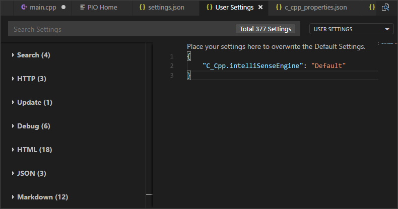 Auto complete not working properly · Issue #46 · platformio/platformio-vscode-ide · GitHub