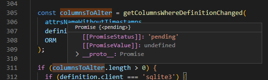 columnsToAlter on strapi-database-schema is no awaited before use ...