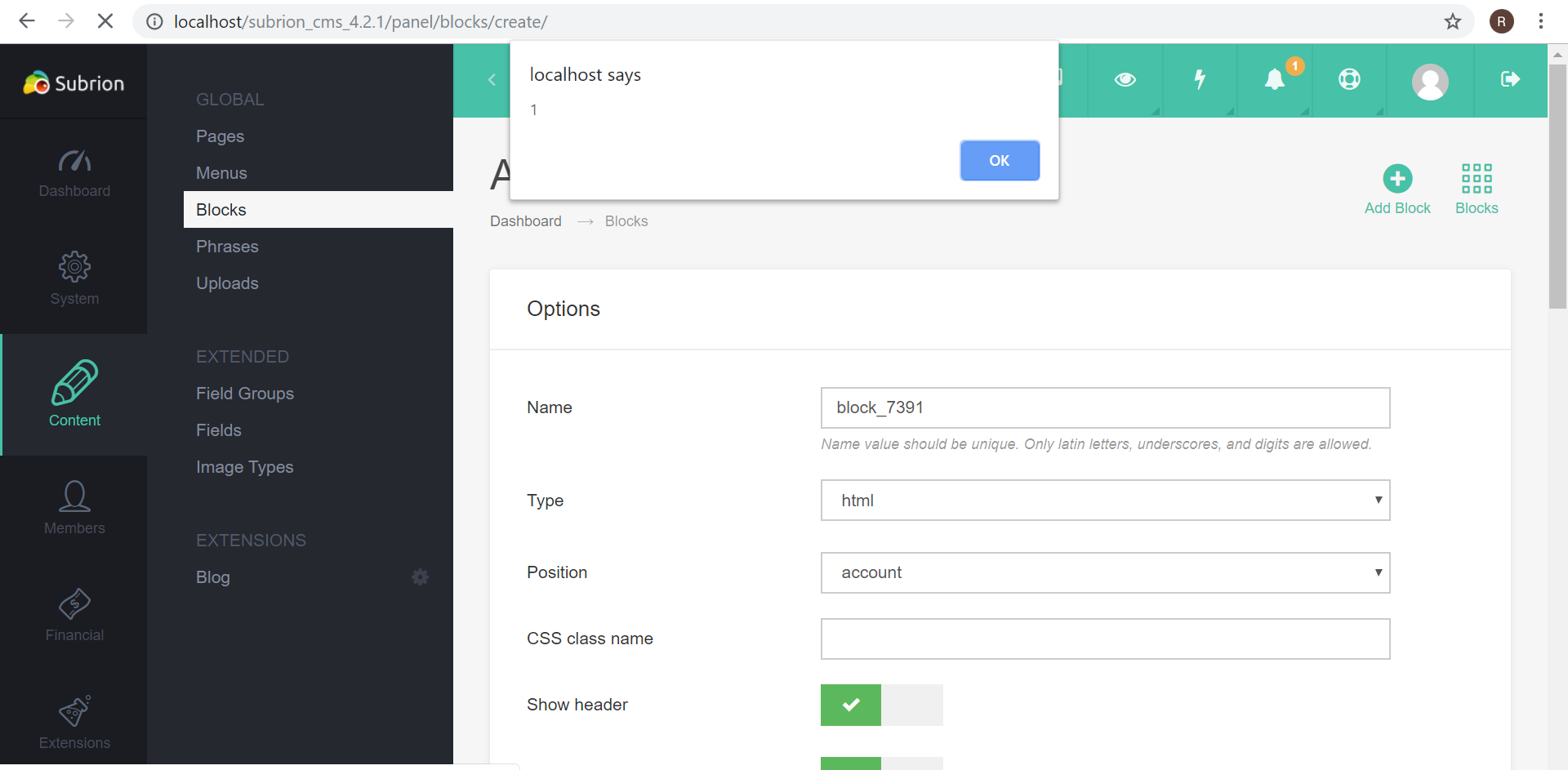 Possible Cross site scripting (XSS) · Issue #850 · intelliants/subrion · GitHub