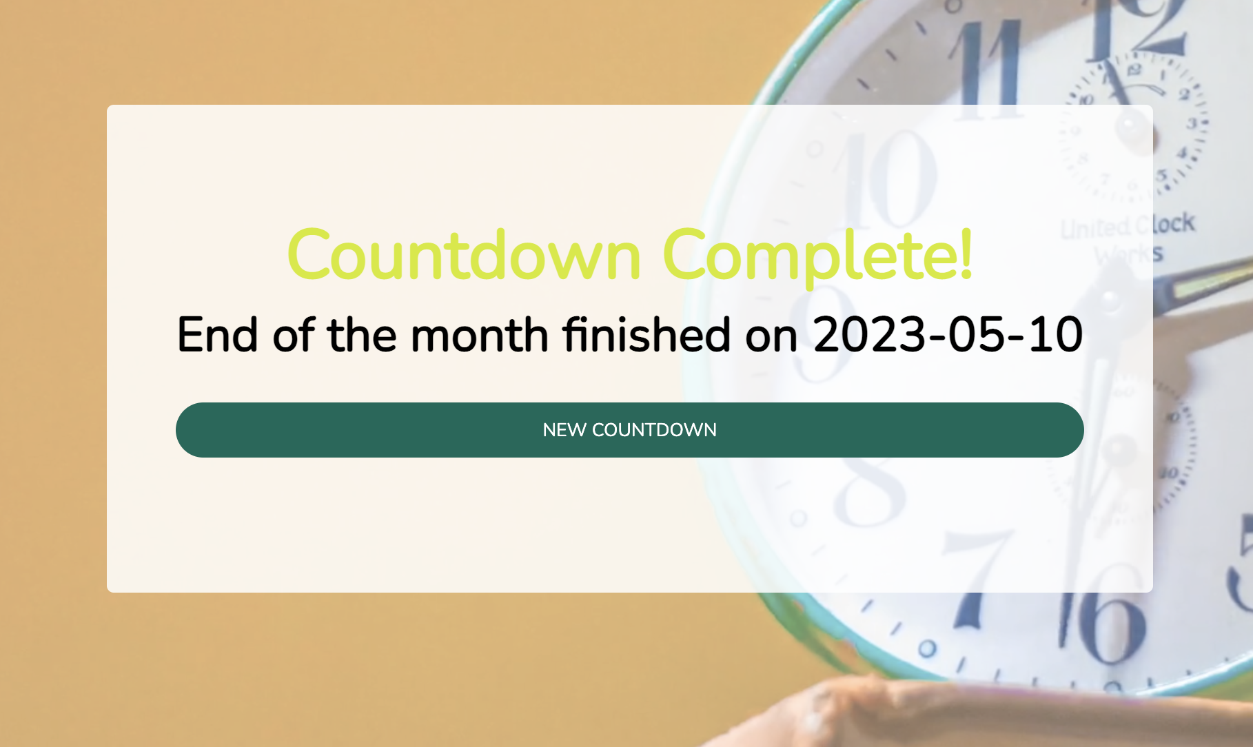 GitHub - shotapailodze/Custom-Countdown