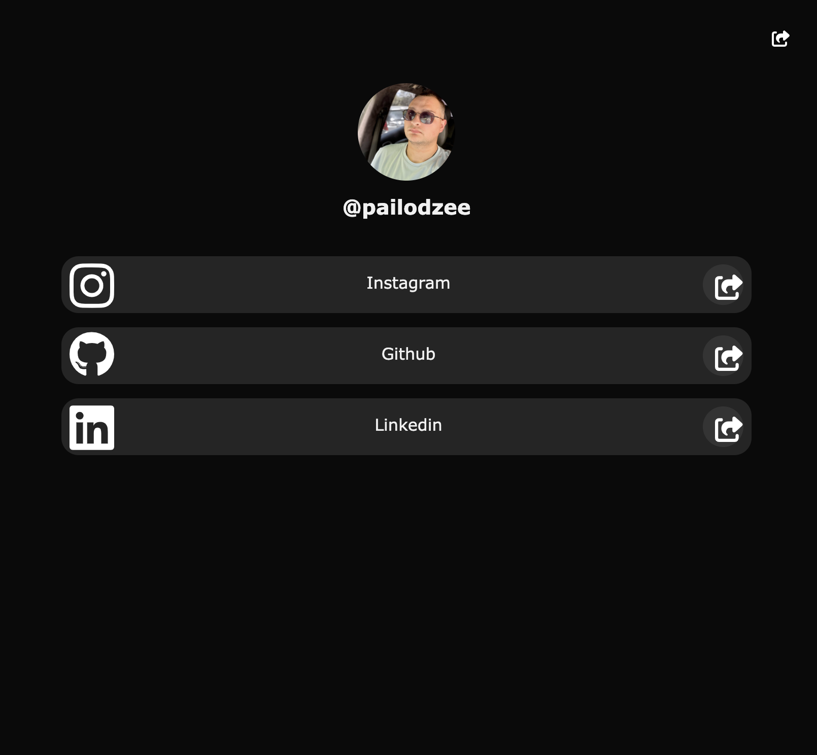 GitHub - shotapailodze/Linktree-clone