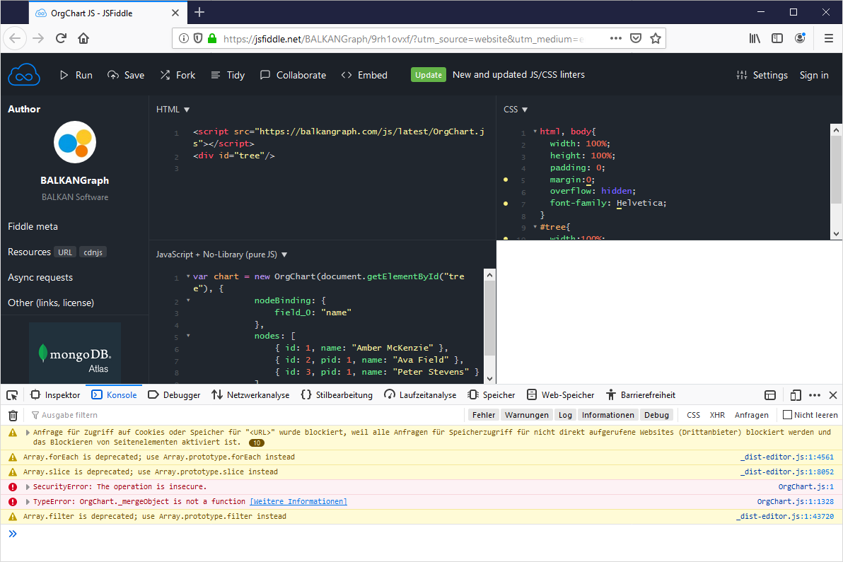 Samples doesn't work on firefox · Issue #221 · BALKANGraph/OrgChartJS · GitHub