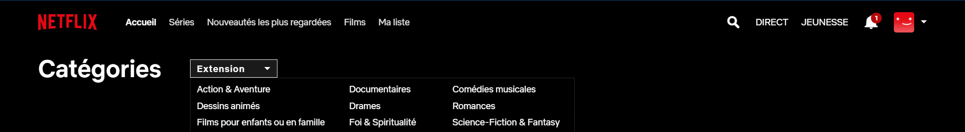GitHub - WilliamsKev/netflix-categories: Une extension chrome pour ...