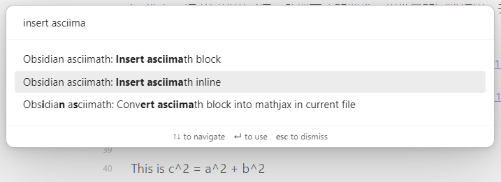 Suggestion: hotkey for inline math · Issue #8 · widcardw/obsidian-asciimath · GitHub