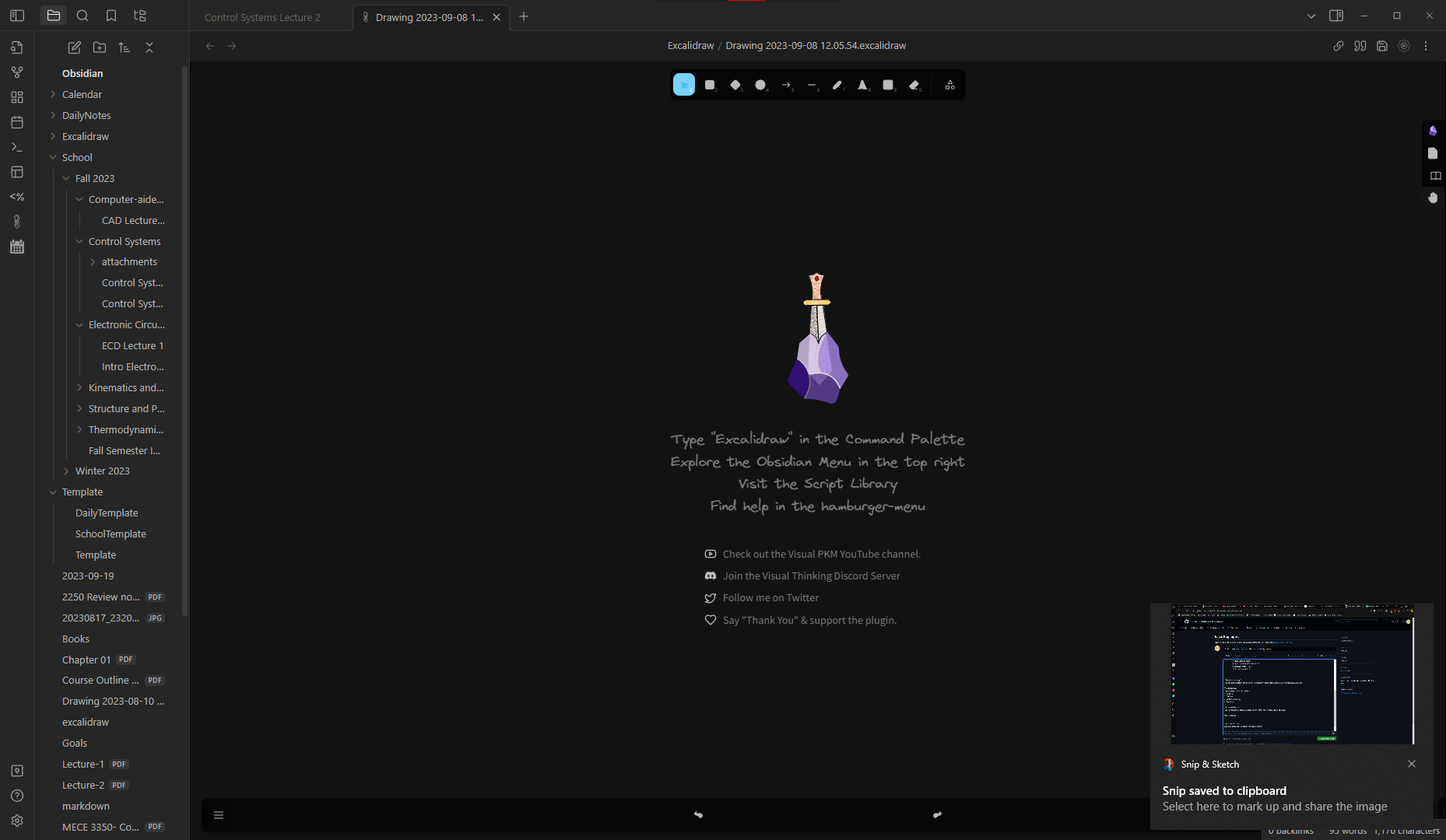 BUG: Lower bar goes past the bound of my screen · Issue #1317 · zsviczian/obsidian-excalidraw ...