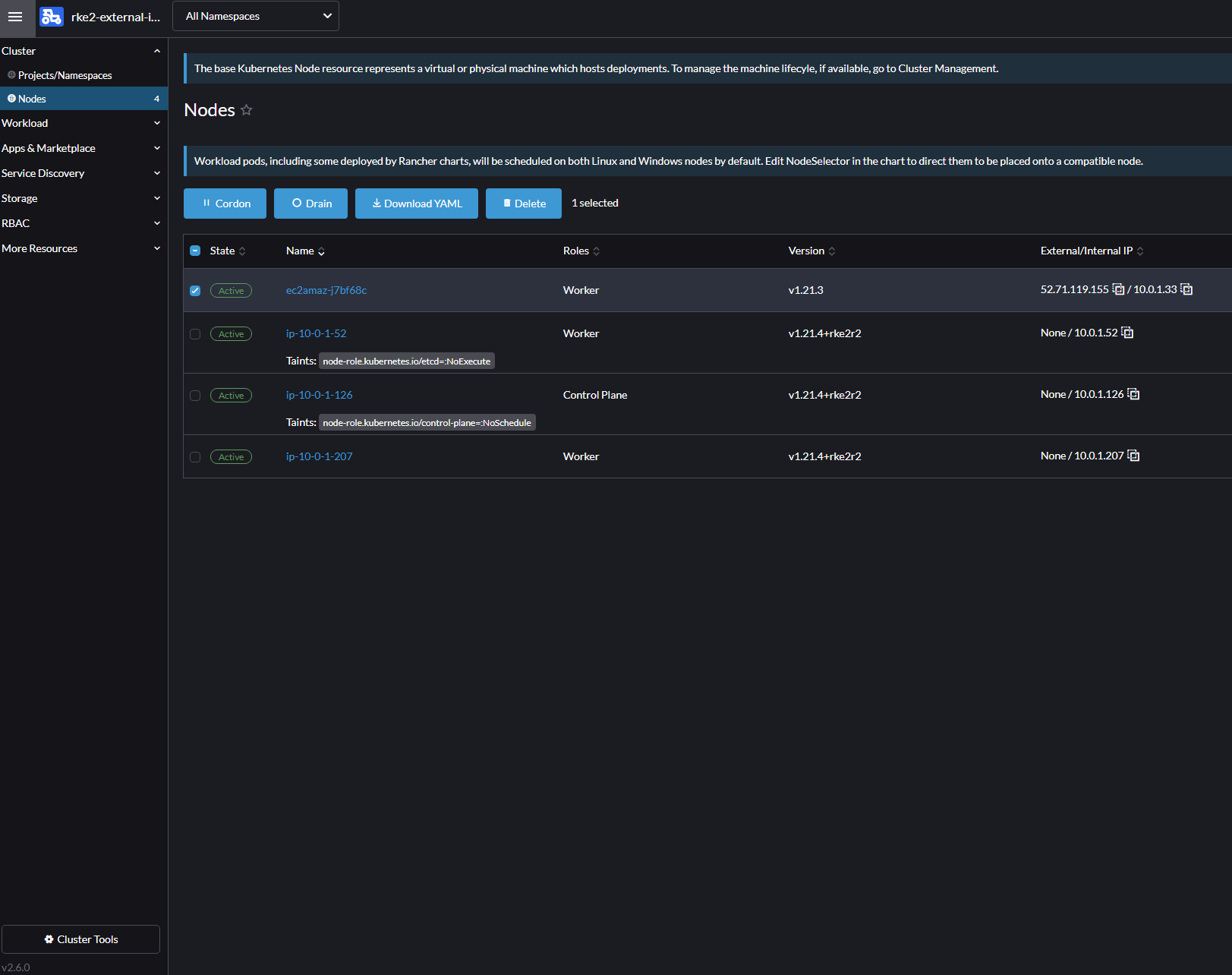 ExternalIPs are not retrieved for windows nodes in a custom rke2 ...