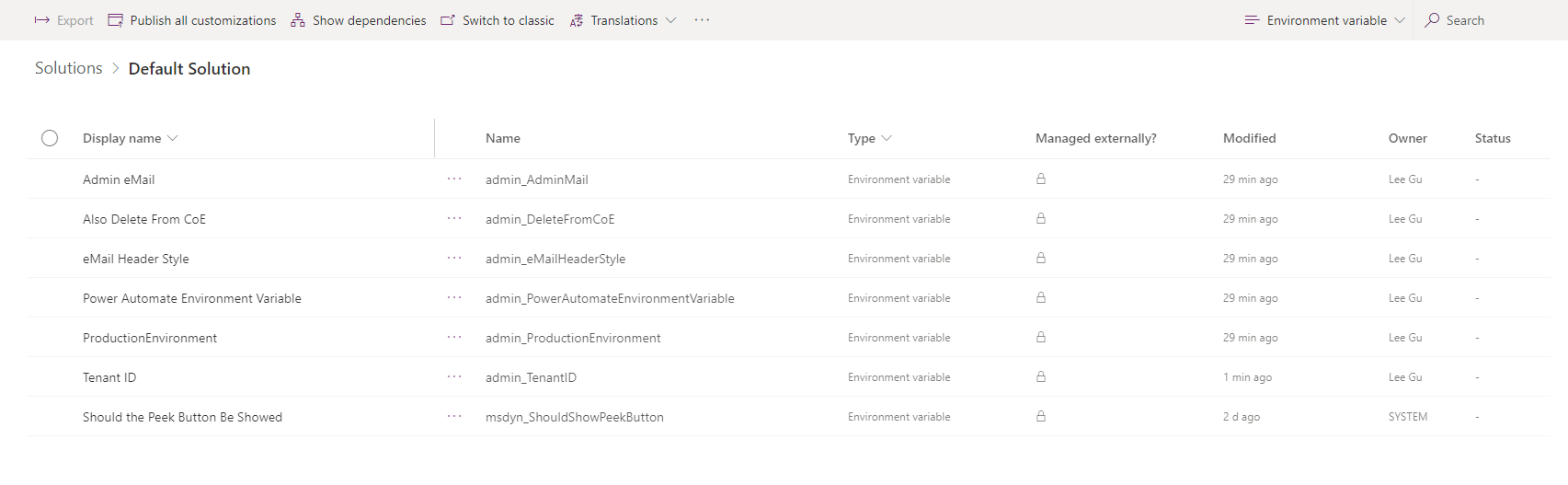 [BUG]: Edit Environment variable from managed solution · Issue #591 · microsoft/powerapps-tools ...