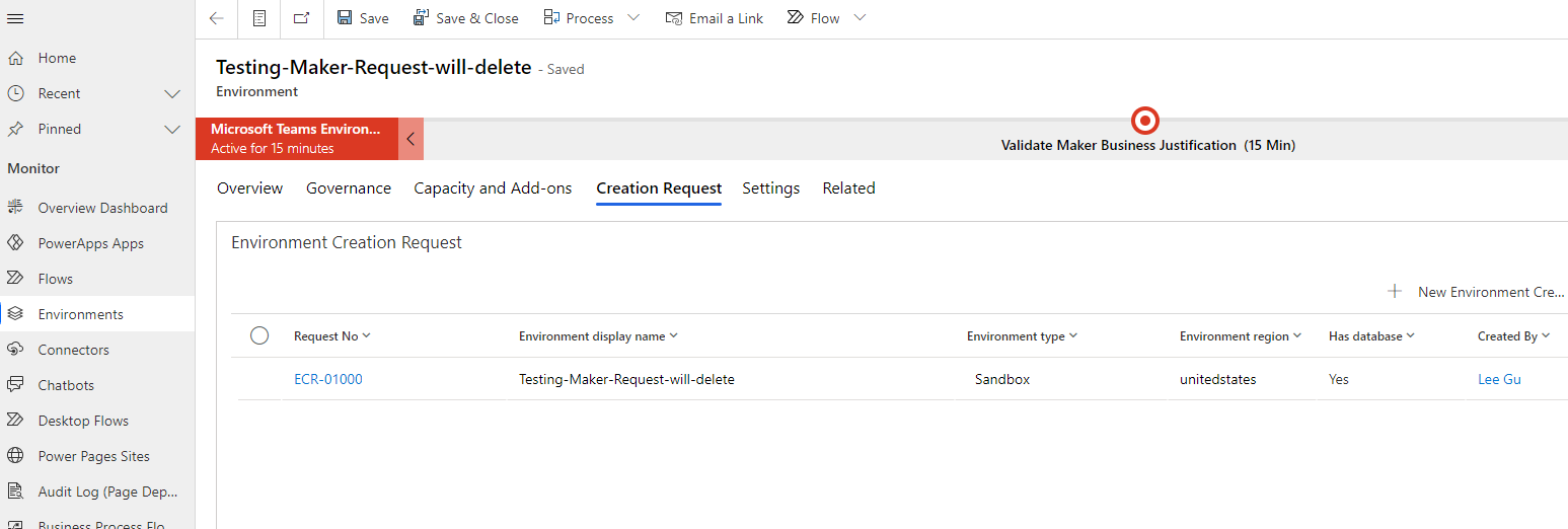 [CoE Starter Kit - QUESTION] Extend reporting with additional meta data from Environment Request ...