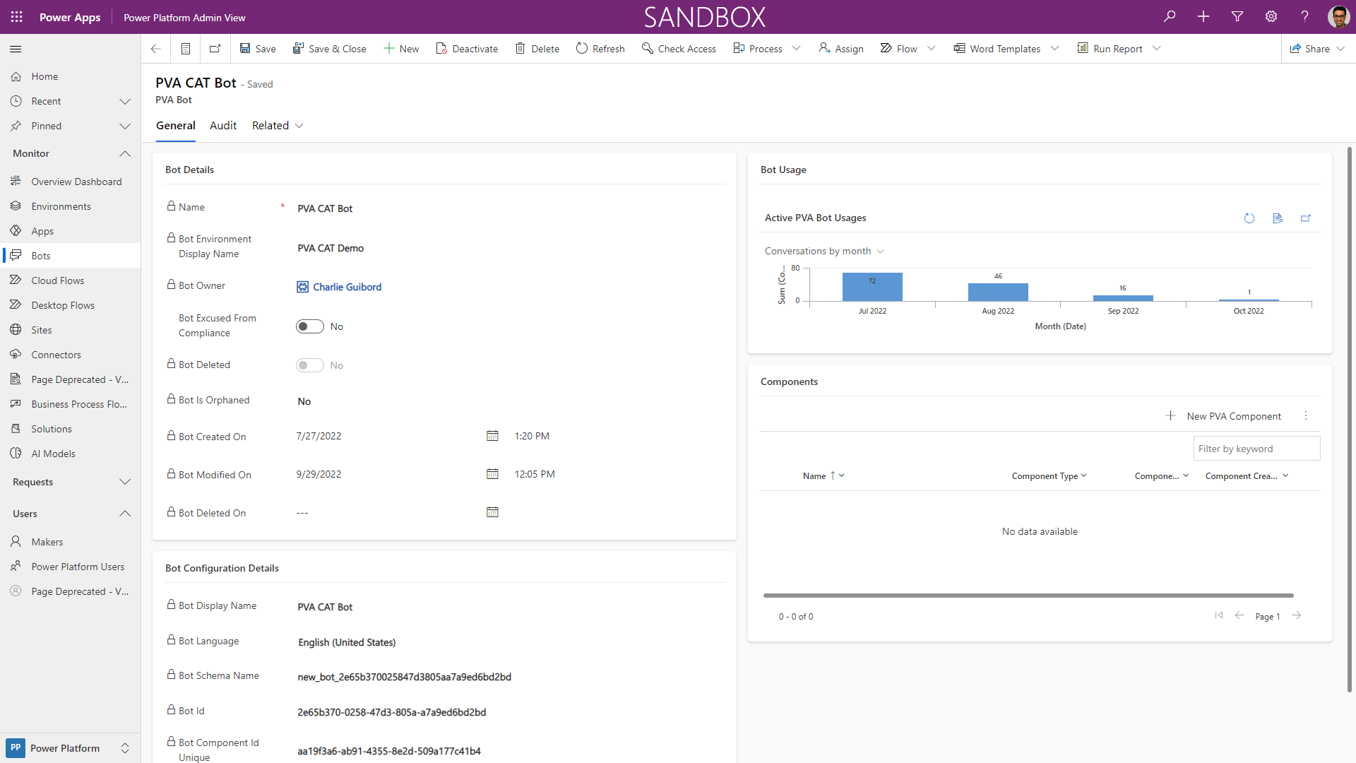 [CoE Starter Kit - FEATURE] Power Virtual Agents - capacity and ...