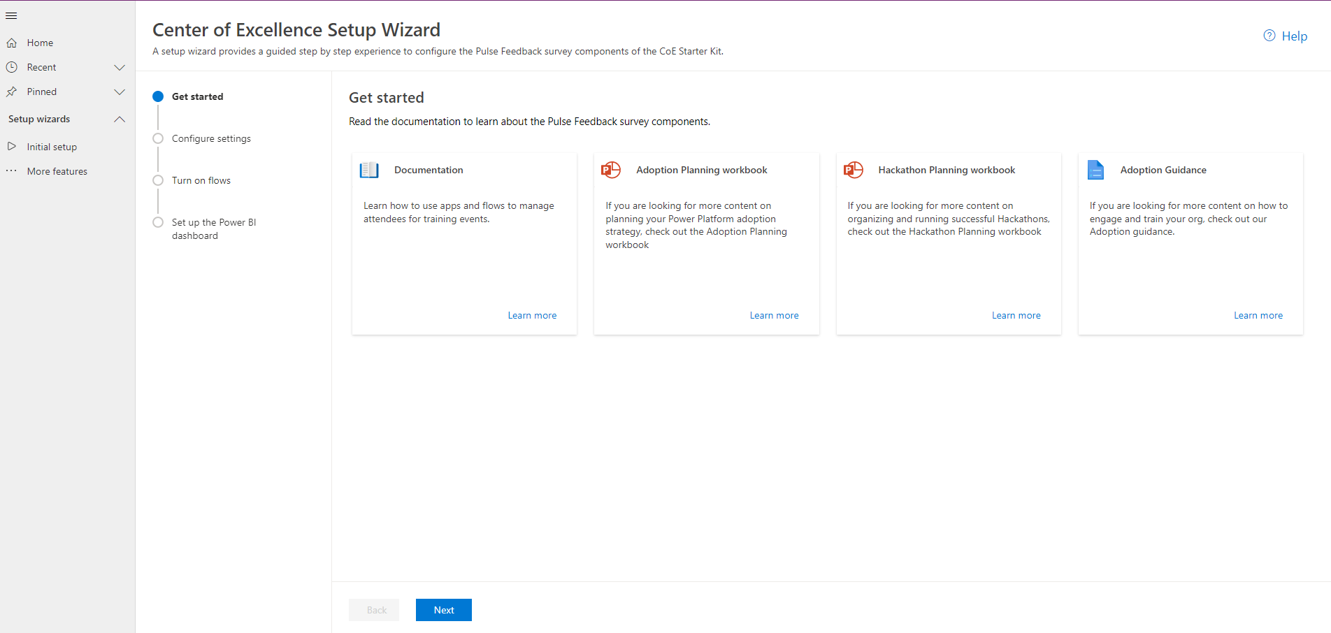 [CoE Starter Kit - FEATURE] Setup Wizard for Pulse feedback survey · Issue #4278 · microsoft/coe ...
