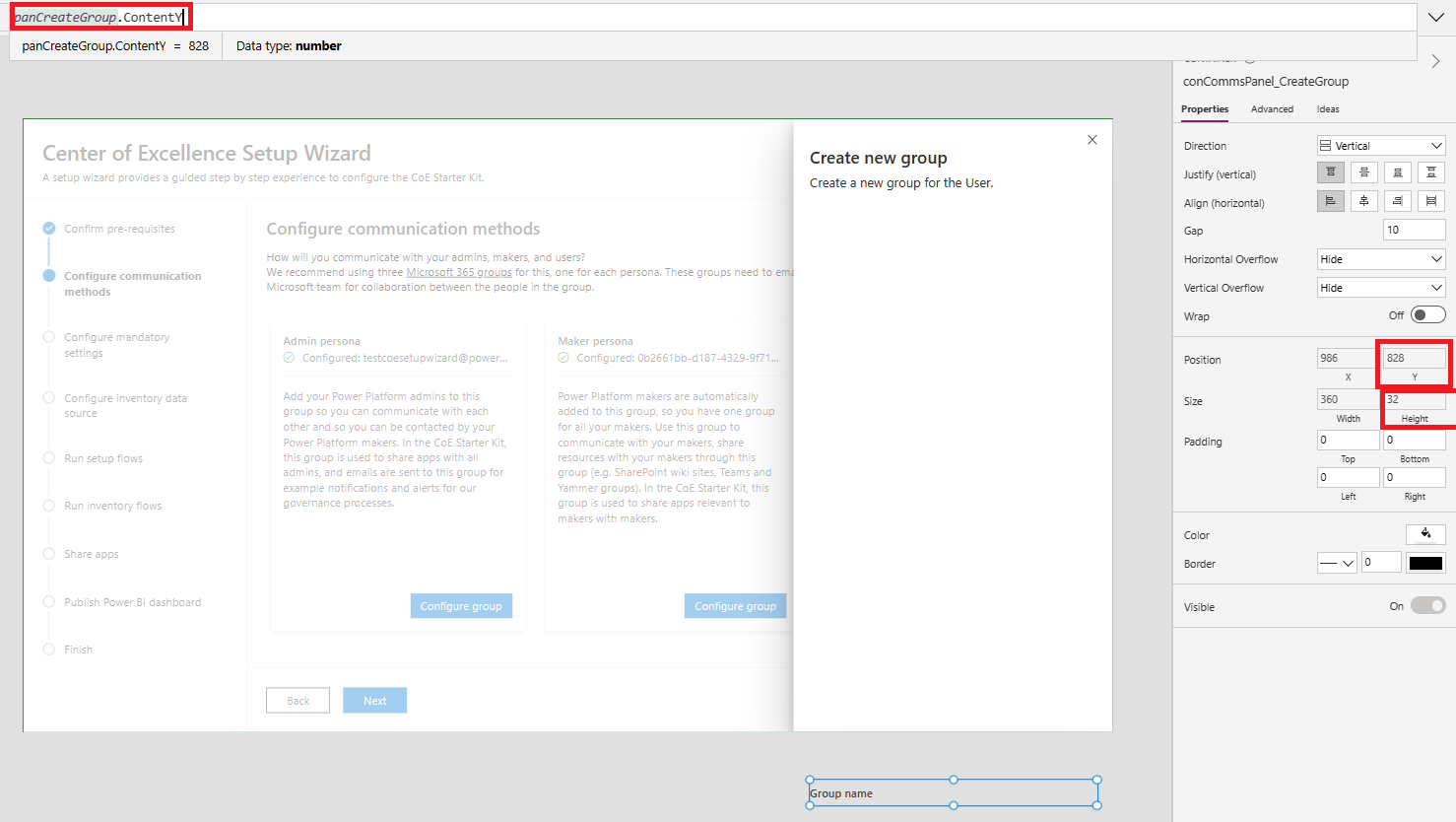 [BUG]: Panel sets Content Y and Height to minus numbers so the content is displayed off screen ...