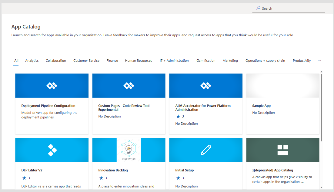 [CoE Starter Kit - FEATURE] Update App Catalog to use Creator Kit and custom pages · Issue #4746 ...