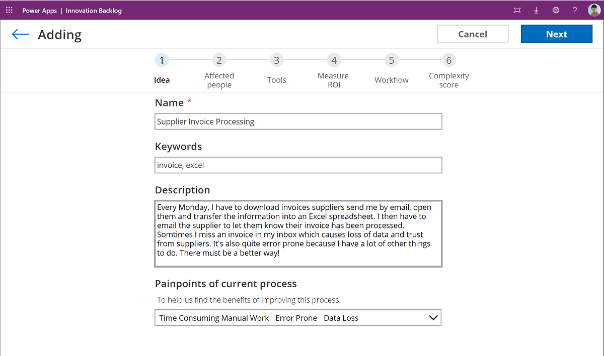 [CoE Starter Kit - BUG] Innovation Backlog App · Issue #4848 ...