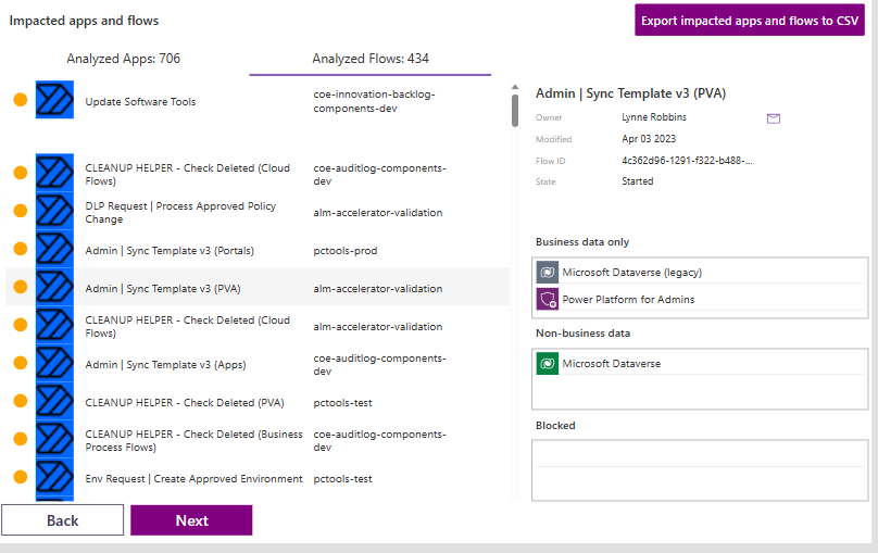 [CoE Starter Kit - BUG] DLP Editor not showing connectors for impacted apps and flows · Issue ...
