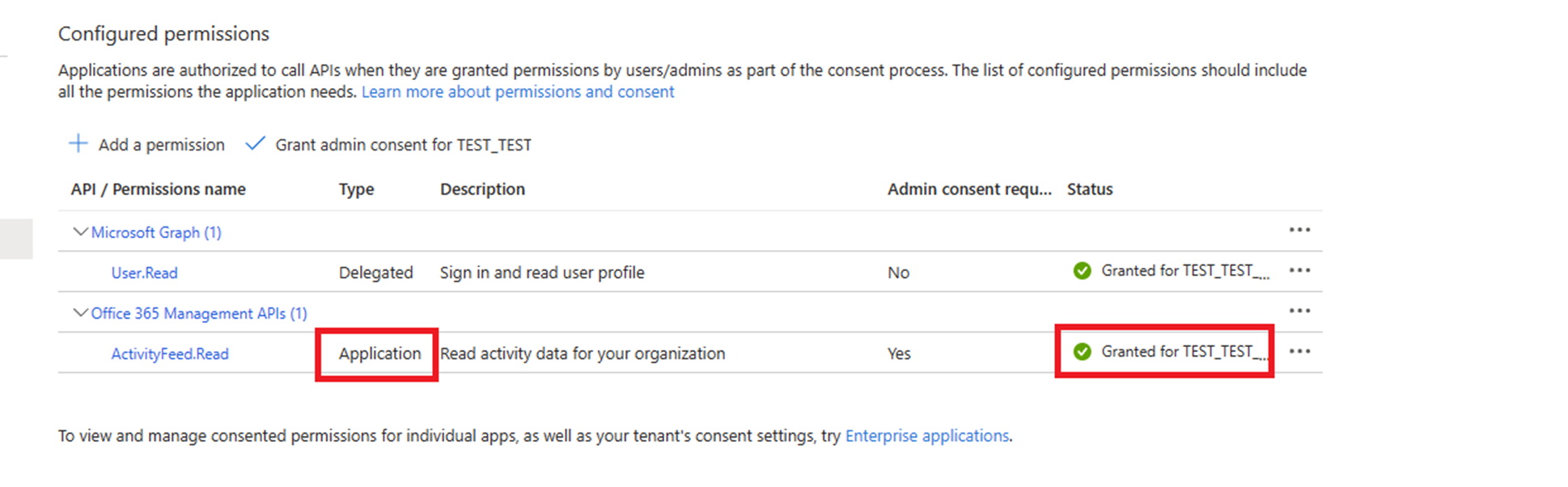 401 permission error when running the Admin | Audit Logs | Office 365 Management API ...