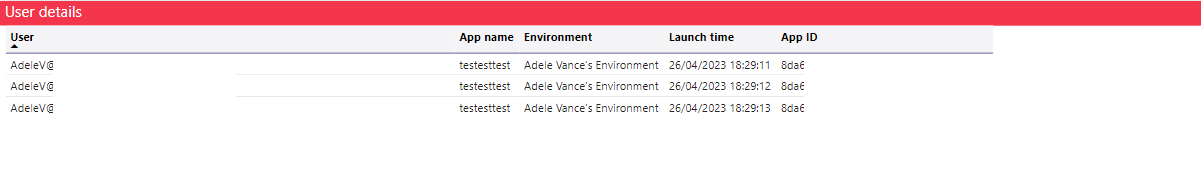 Quarantined App - Governance CoE - able to track users that tried to use the app while in ...