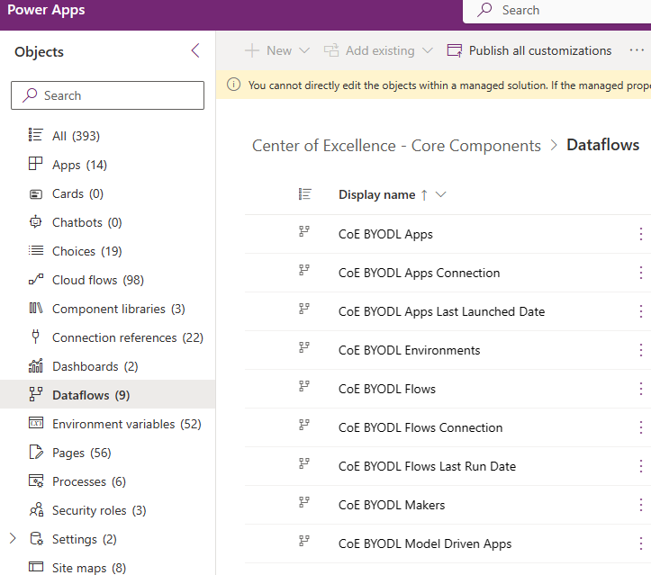 [CoE Starter Kit - BUG] BYODL Data Export - Missing Dataflow? · Issue #6792 · microsoft/coe ...