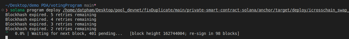 Can not deploy Solana Program: Error Waiting for next block · Issue #28696 · solana-labs/solana ...
