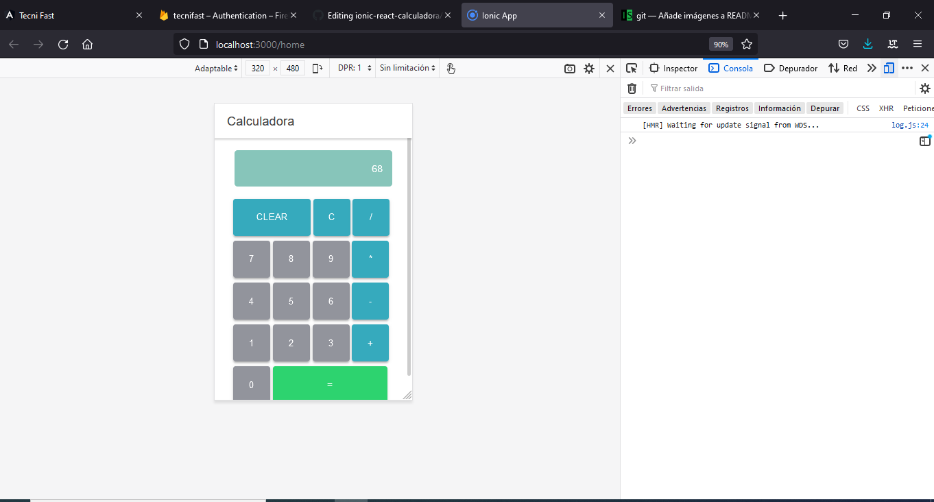 GitHub - elvis926/ionic-react-calculadora