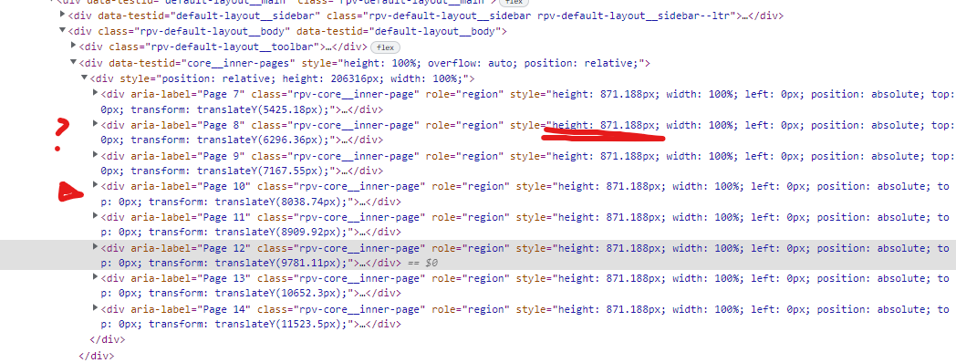 After setting the initialPage, the initialpage is displayed and slides down a bit more than ...