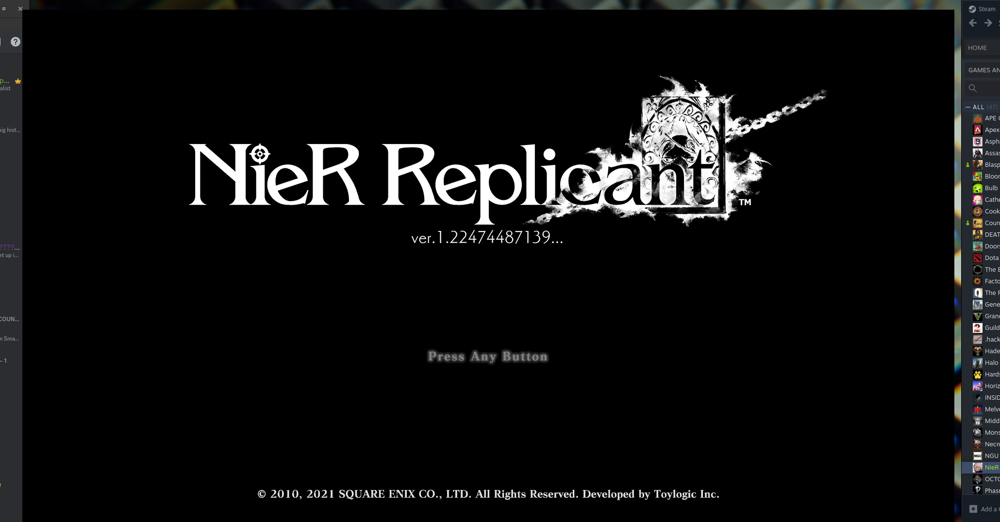 NieR Replicant ver.1.22474487139... (1113560) · Issue #4777 · ValveSoftware/Proton · GitHub