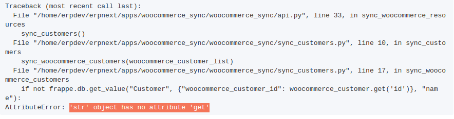 Erpnext Order Creation With Woocommerce Error · Issue 19159 · Frappe
