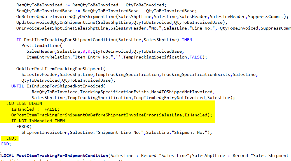[Event Request] Codeunit 80 - f(x) PostItemTrackingForShipment · Issue #4531 · microsoft ...