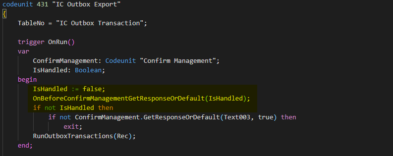 Event Request Codeunit 431 Trigger Onrun · Issue 6279 · Microsoftalappextensions · Github