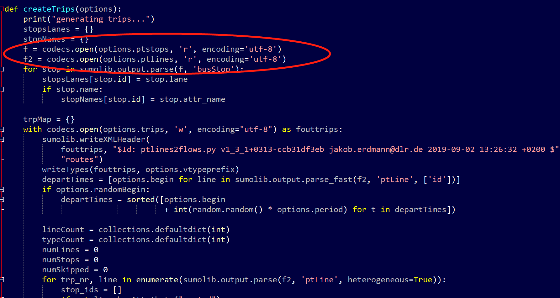 A encoding problem in ptlines2flows.py · Issue #6868 · eclipse-sumo/sumo · GitHub