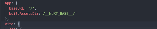 assets in css include '__NUXT_BASE__' prefix in production build · Issue #13250 · nuxt/nuxt · GitHub