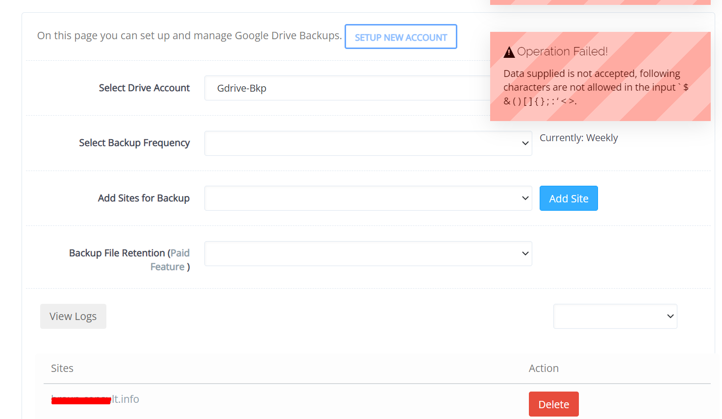 Gdrive Backup · Issue #931 · usmannasir/cyberpanel · GitHub