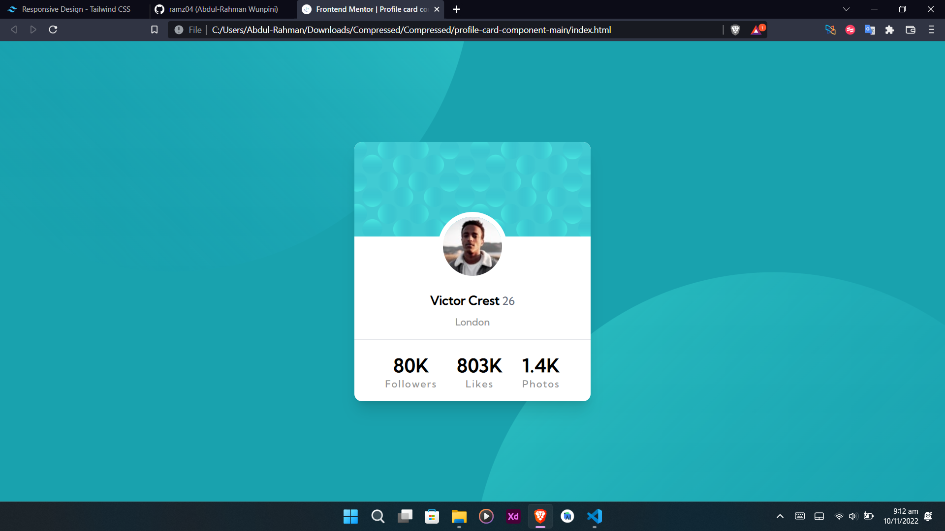 GitHub - ramz04/Profile-Card-Component