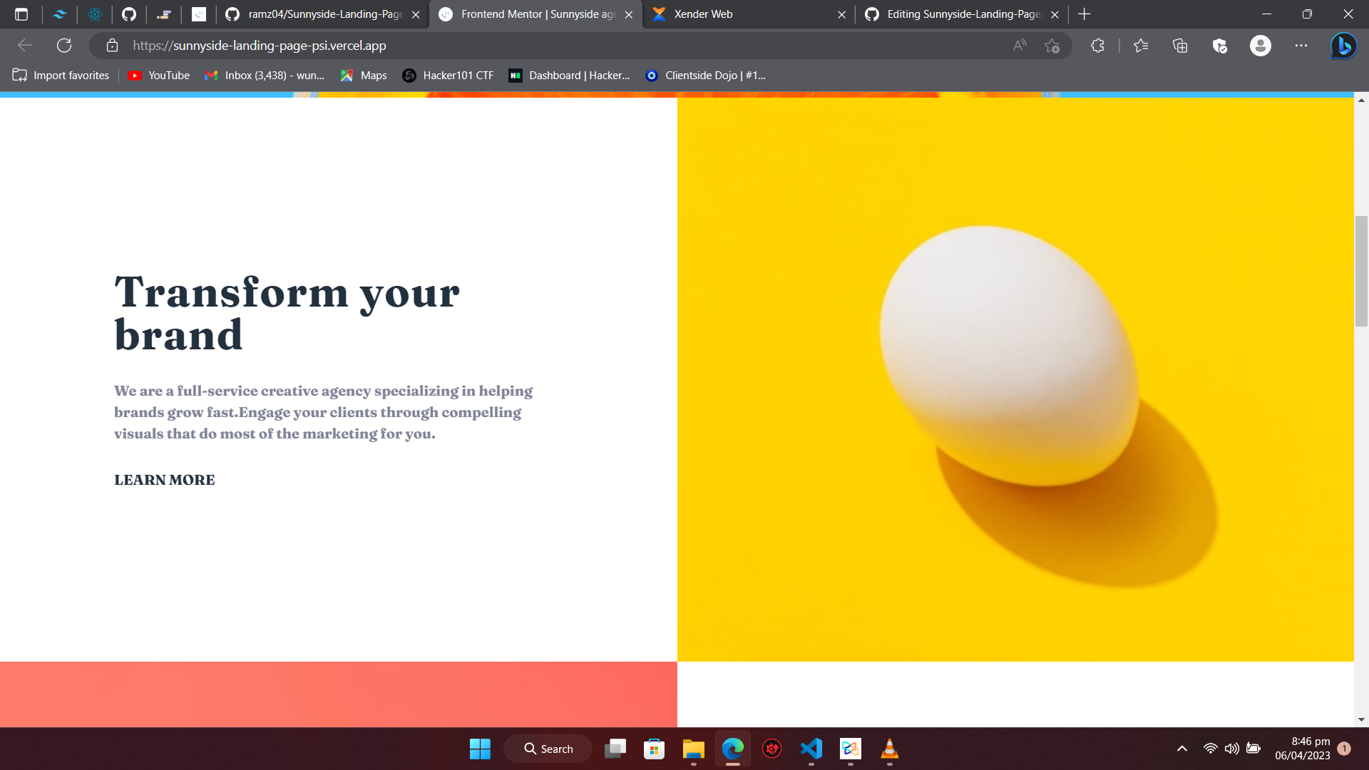 GitHub - ramz04/Sunnyside-Landing-Page