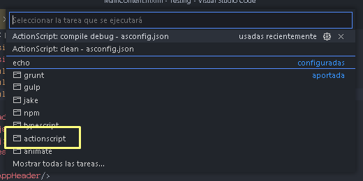 No Actionscript Compilation Option Displayed · Issue 593 · Bowlerhatllcvscode As3mxml · Github