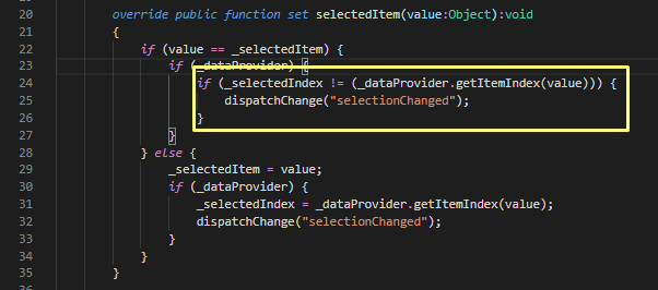 Jewel ArrayListSelectionModel, selectedItem · Issue #921 · apache/royale-asjs · GitHub