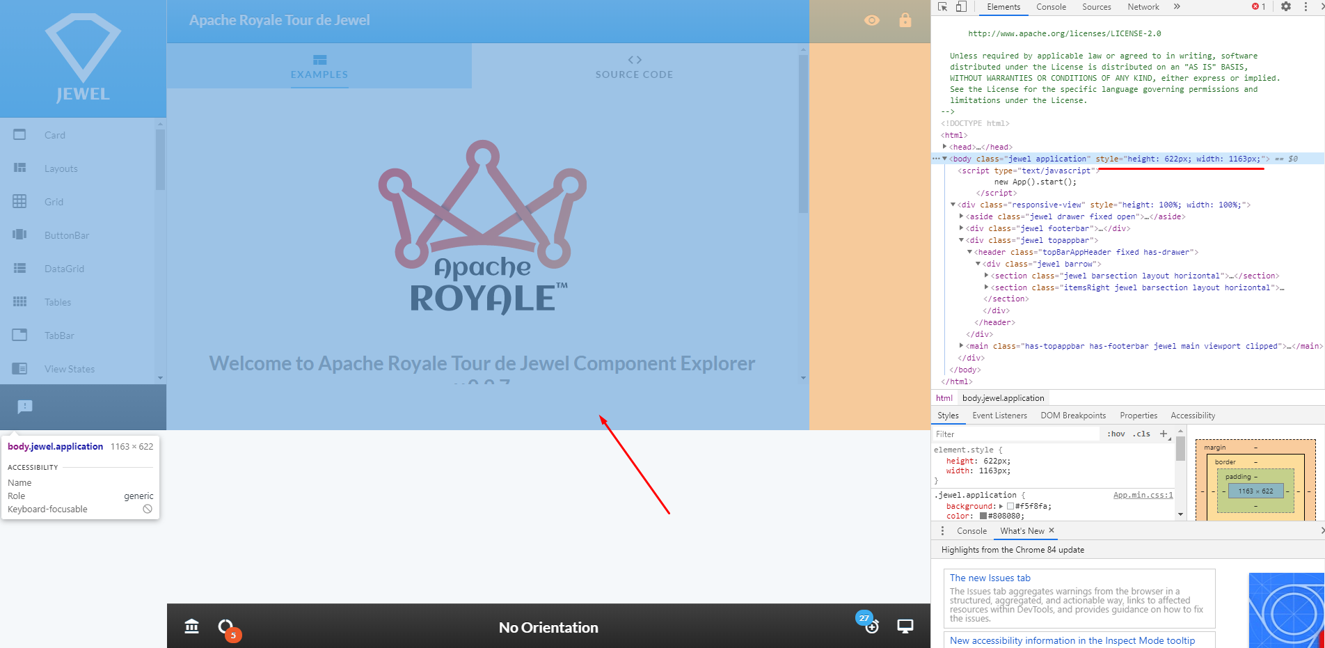 Jewel Application - percentWidth & percentHeight issue · Issue #901 · apache/royale-asjs · GitHub