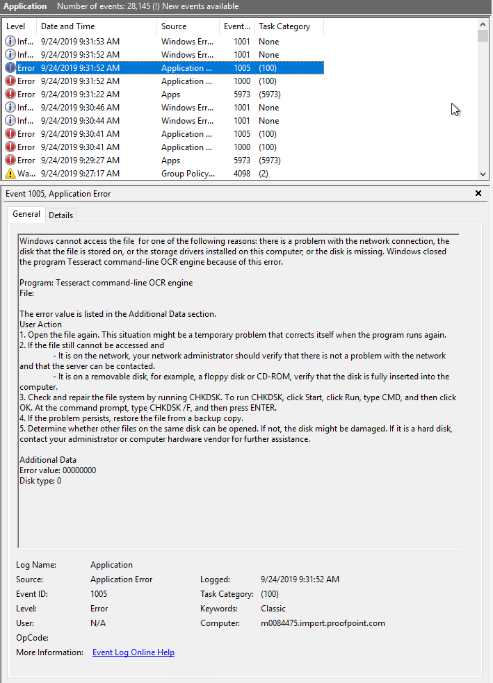 Windows X64 Compiled Executable Tesseractexe Doesnt Work In Any Other Windows Machine X64