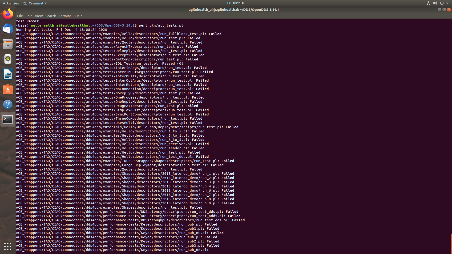 All Tests Are Failing After Build · Issue 2126 · Openddsopendds · Github 