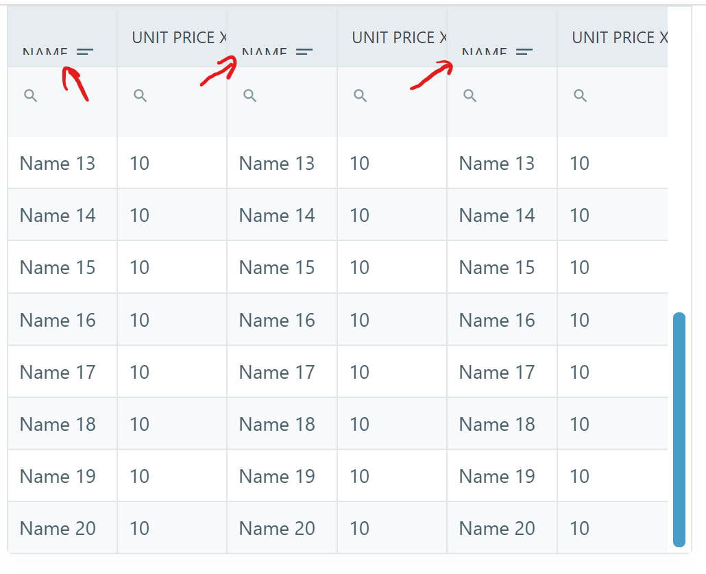 DataGrid header is not properly sticked when scrolling. · Issue #175 · radzenhq/radzen-blazor ...