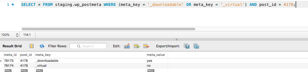 _virtual Product Meta Key applied to the downloadable column in wp_wc_product_meta_lookup ...