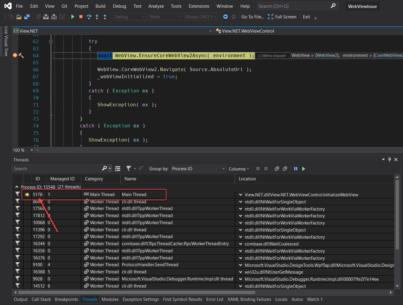 Displaying WebView2 from an unmanaged (C++) application throws exception · Issue #2318 ...