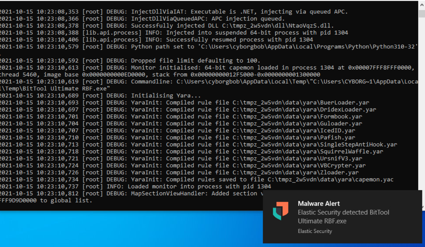 Binary not executed using subprocess command · Issue #603 · kevoreilly ...