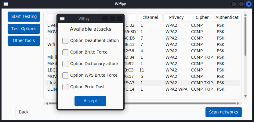 GitHub - Dukke0/Overseer: A simple GUI Audit tool for wireless networks