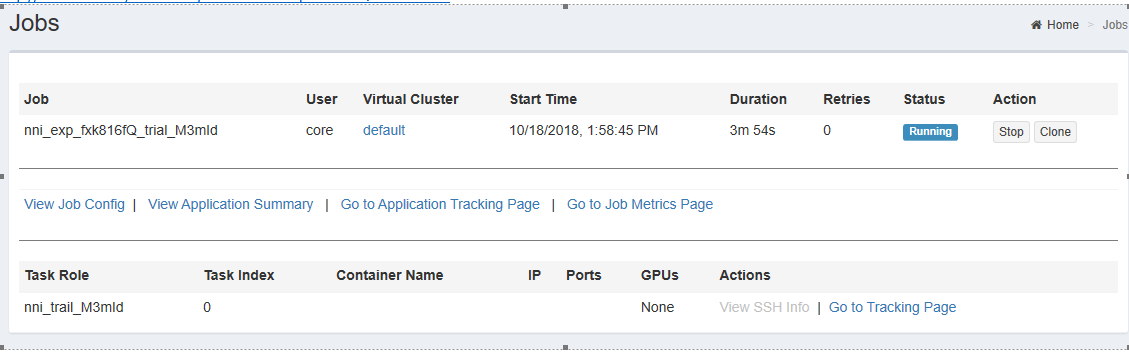 [job status] A job shows running in more than 5 minutes, but no ...