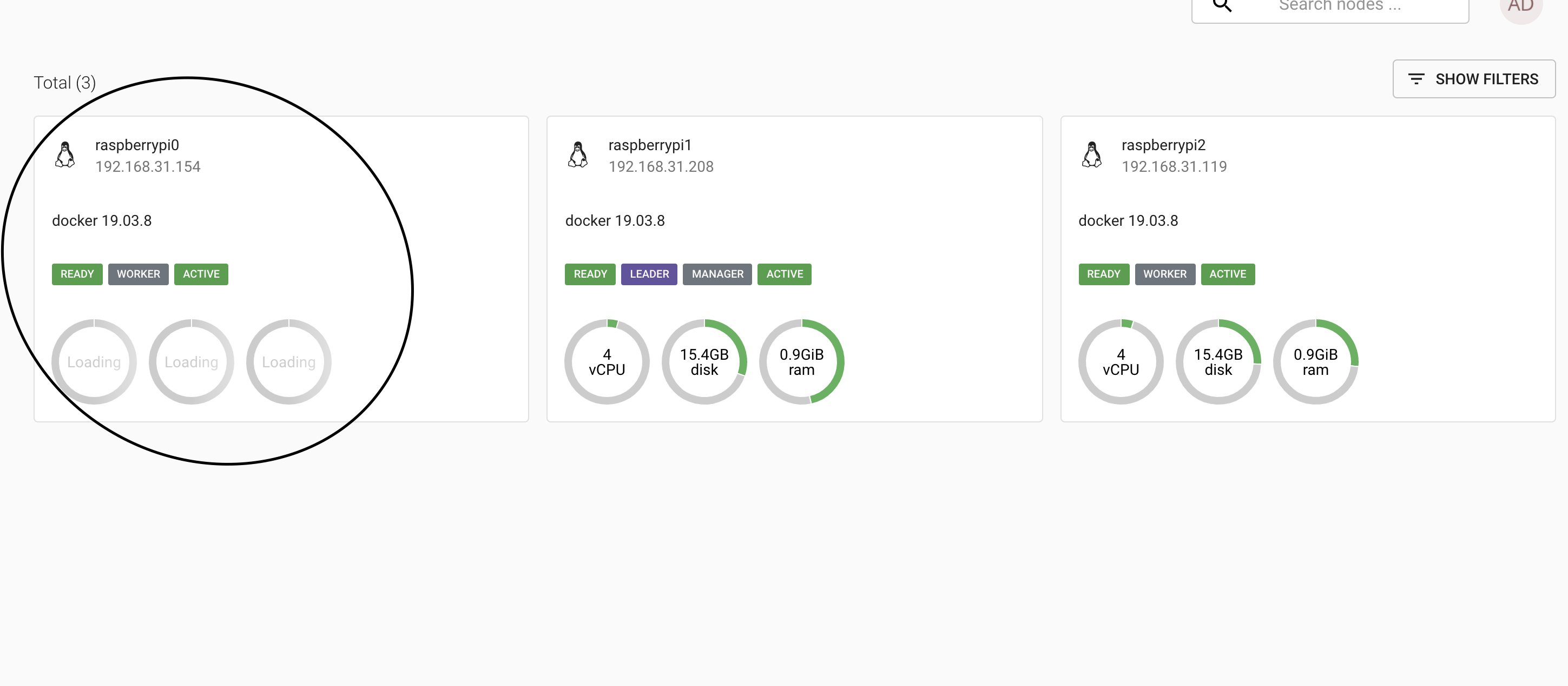 Swarmpit health check unable to load Pi Zero stats. · Issue #499 · swarmpit/swarmpit · GitHub